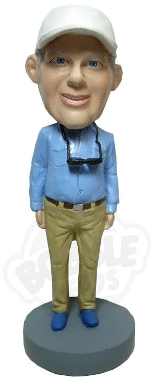 Walking Casual Male Bobblehead – Custom Work Figurine - AllBobbleheads.com